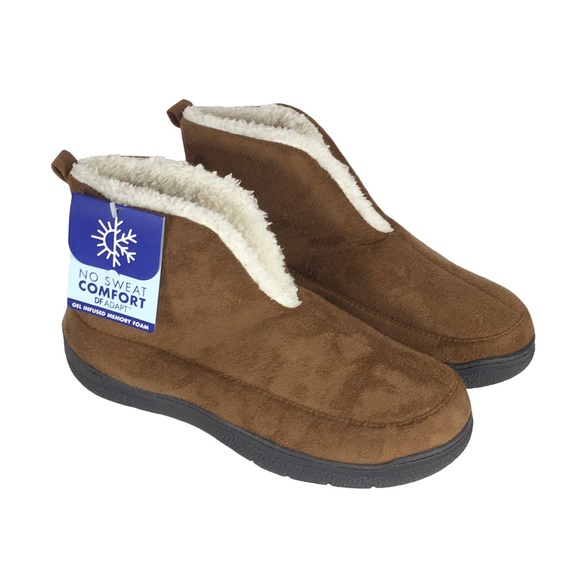 dearfoams | Shoes | Dearfoams Chesnut Brown Felted Slipper Boots Mens 9 ...